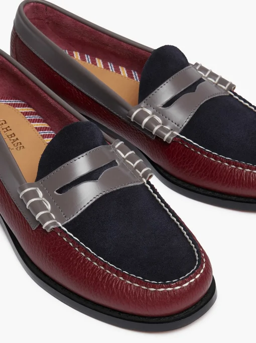 Weejuns Larson Tricolour Penny Loafers|G.H.BASS Hot - Shop G.H.BASS